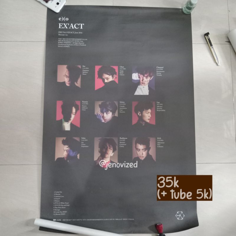 Jual POSTER EXO EX'ACT MONSTER & POWER (cek deskripsi) | Shopee Indonesia