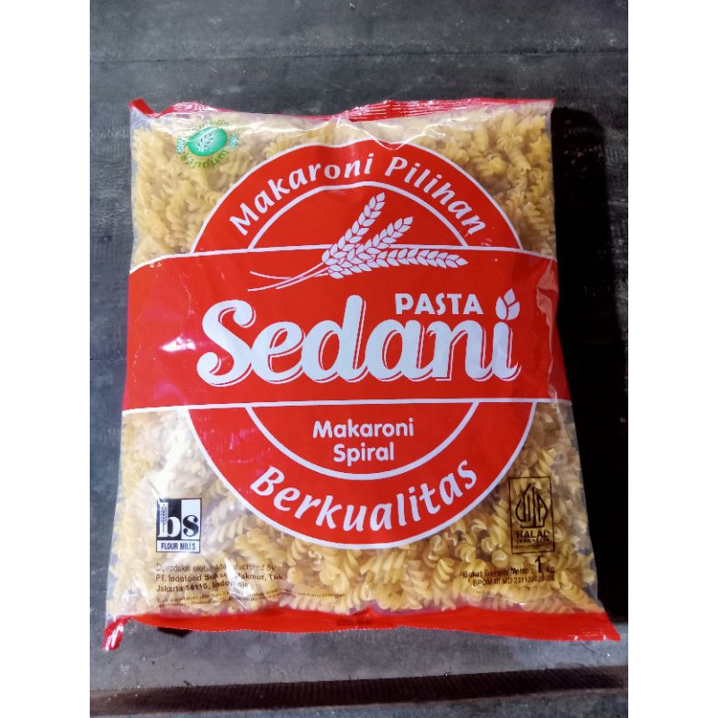 Jual makaroni pasta sedani /makaroni spiral berkualitas kemasan 1kg ...