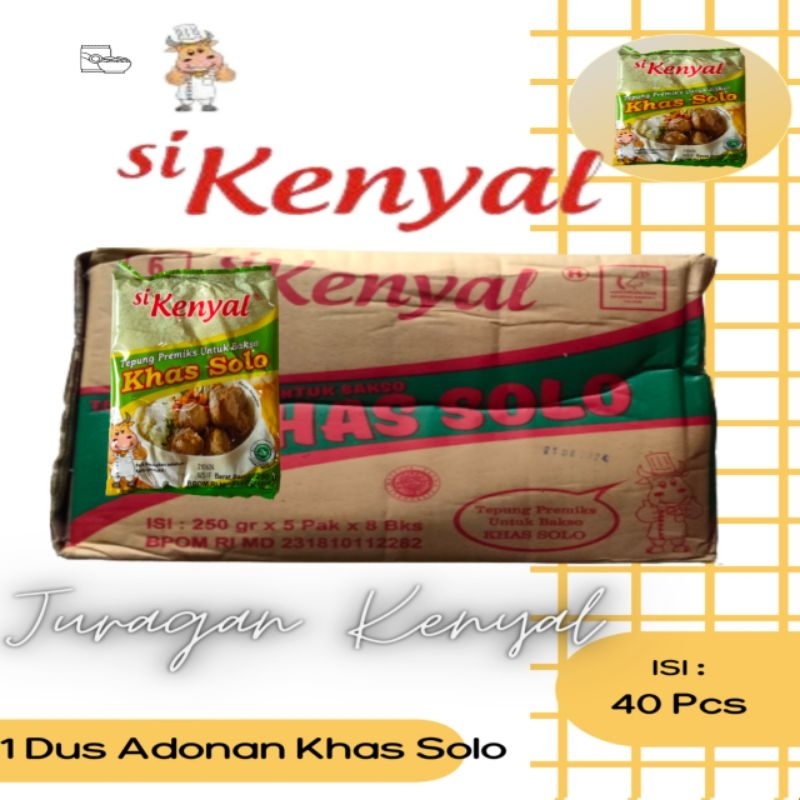 Jual Si Kenyal Tepung Adonan Bakso Premiks Khas Solo 250 gram | Shopee ...