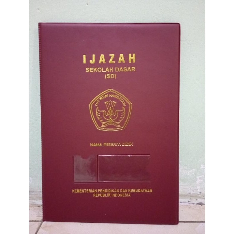 Jual MAP IJAZAH/MAP IJASAH UNTUK JENGJANG SD WARNA MERAH MARUN/BAHAN ...