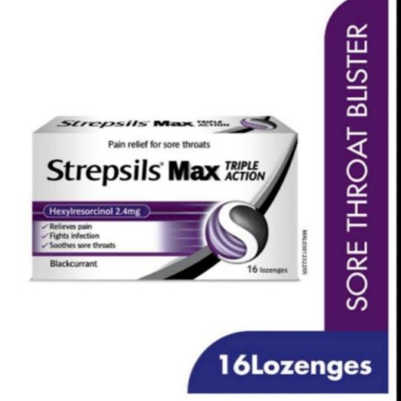 Jual STREPSILS MAX TRIPLE ACTION 16 LOZENGES | Shopee Indonesia