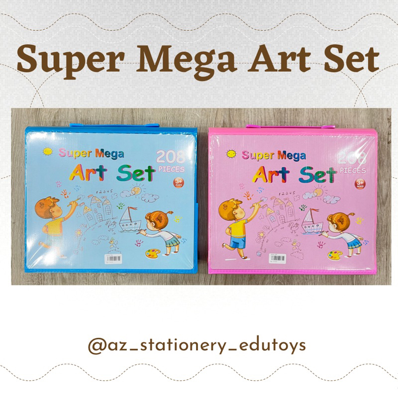 Jual Art Set 208 / Super Mega Art Set / Artset isi 208 / Crayon Viral ...
