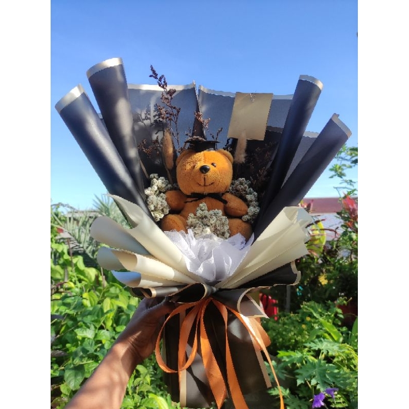 Jual Bouquet bunga wisuda / buket boneka wisuda / buket bunga wisuda ...