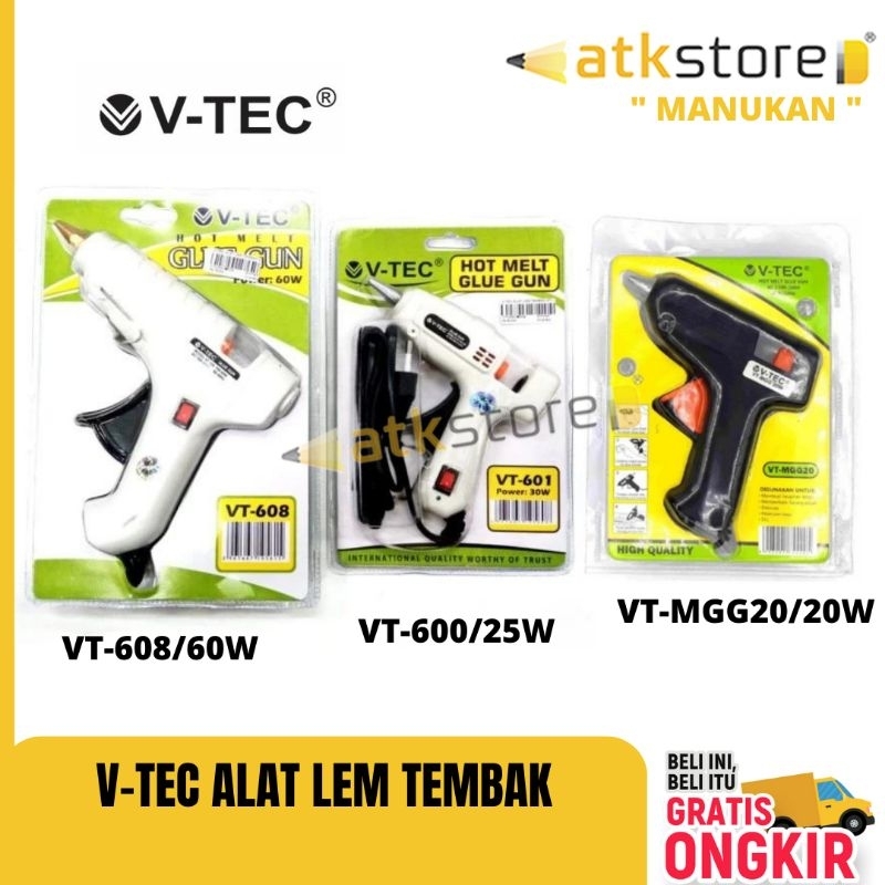 Jual V TEC Alat Lem Tembak Glue Gun VT-600 VT-MGG20 VT-608 || Alat Lem ...