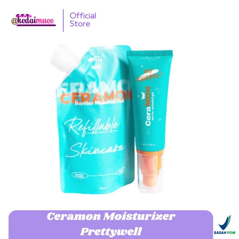 Jual [FREE GIFT] CERAMON BARRIER MOISTURIZER GEL BY PRETTYWELL | Shopee ...