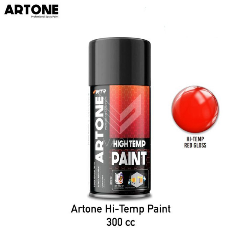 Jual MTR ARTONE HI TEMP RED GLOSS CAT SEMPROT TAHAN PANAS KNALPOT SPRAY ...