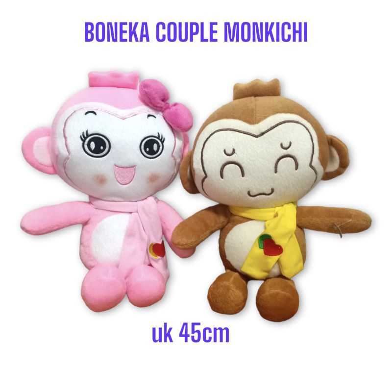 Jual BONEKA COUPLE PASANGAN MONKICHI MONKEY | Shopee Indonesia