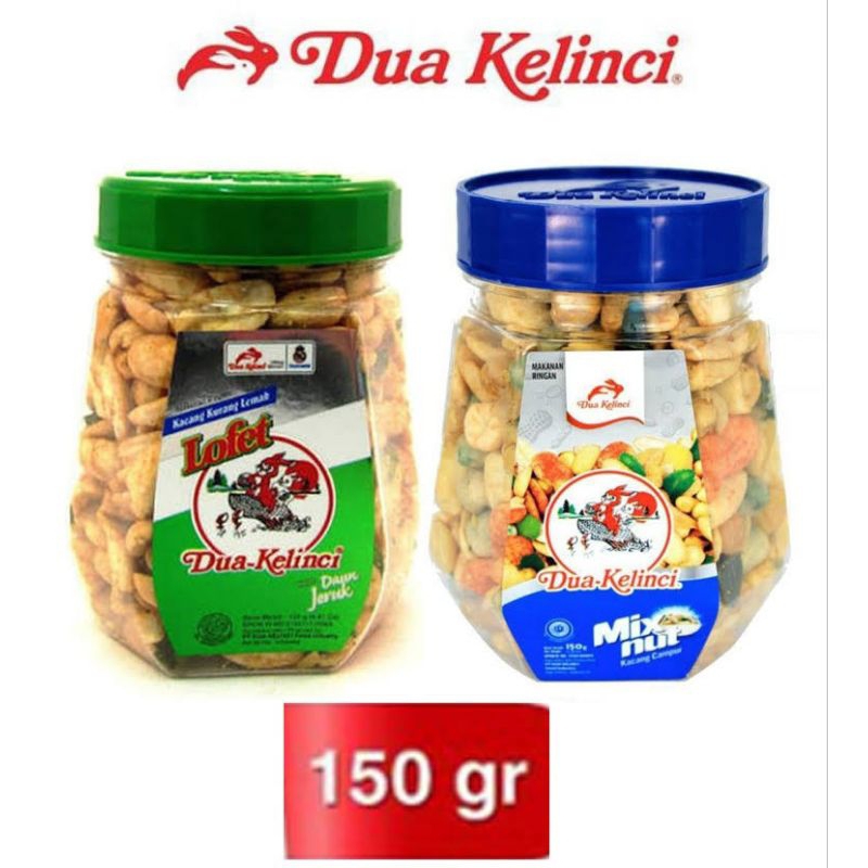 Jual kanag dua kelinci lofet | kacang dua kelici mix nut | kacang 150gr ...