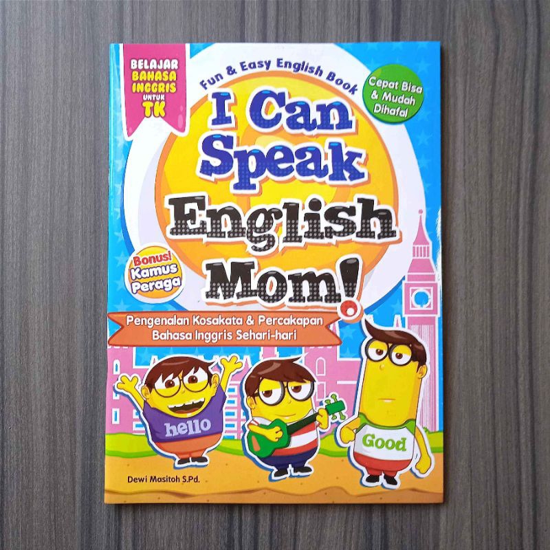 Jual Buku Belajar Bahasa Inggris Untuk Anak TK: I CAN SPEAK ENGLISH MOM! | Shopee Indonesia