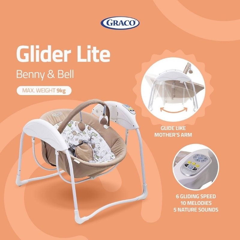 Jual Ayunan Bayi Otomatis Baby Swing Graco Swing Glider Lite Benny ...