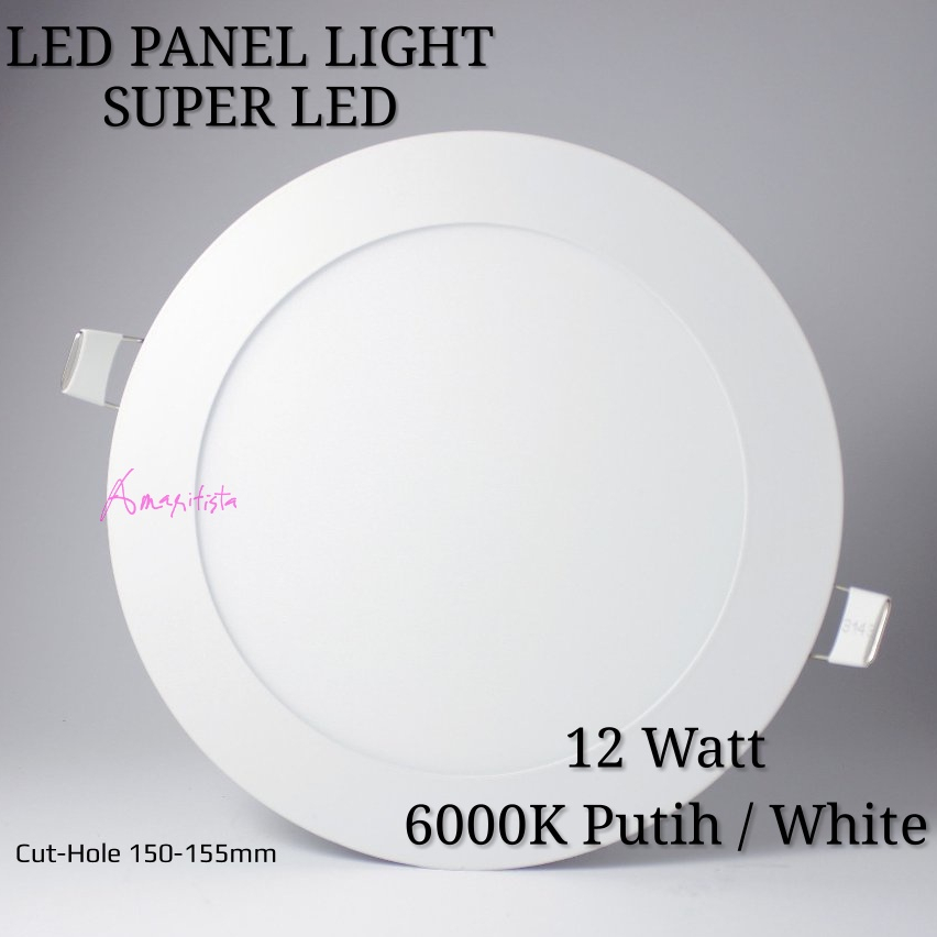 Jual Lampu Downlight LED Panel Slim 12W Cahaya 6000K / White / Putih ...