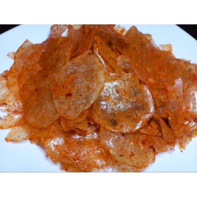 Jual KRIPIK KACA PEDAS 50gr snack kiloan keripik kaca makanan ringan ...