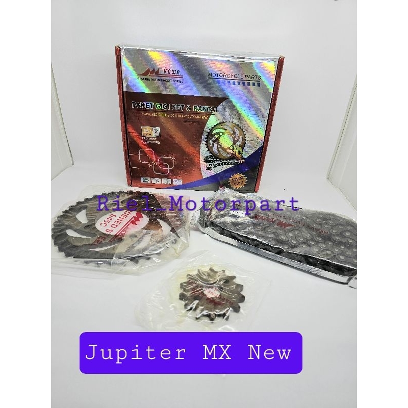 Jual Gear packet (KW) MX NEW / JUPITER MX NEW gir paket gigi set KAWA ...