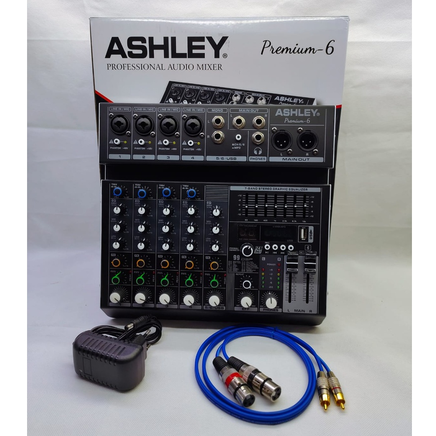 Jual mixer audio ashley premium 6 original bisa recording & soundcard ...