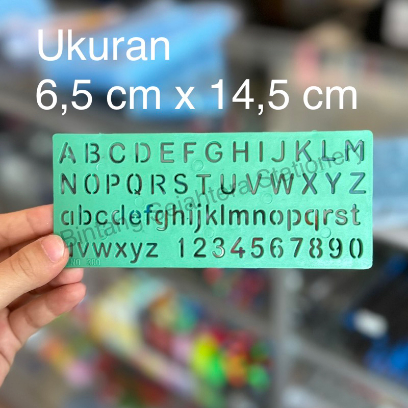 Jual PENGGARIS CETAK HURUF ANGKA/GARISAN SABLON | PENGGARIS GARISAN ...