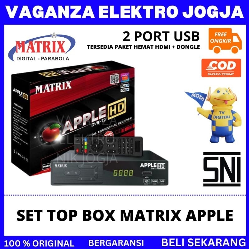 Jual SET TOP BOX MATRIX APPLE / SET TOP BOX MATRIX BURGER / STB MATRIX ...
