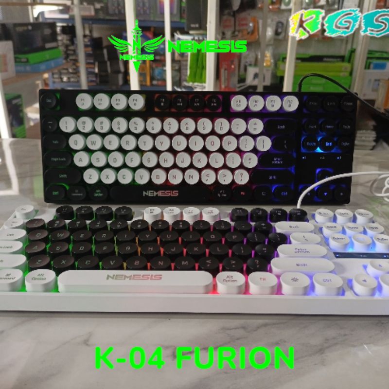 Jual NYK FURION K-04/K04 TKL MEMBRANE KEYBOARD | Shopee Indonesia