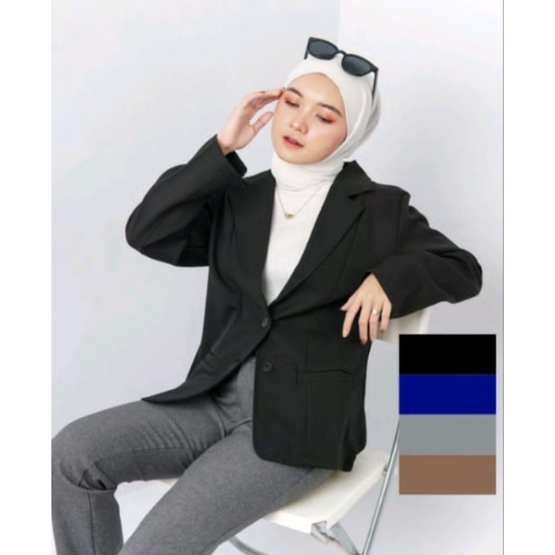 Jual ⭐⭐⭐⭐⭐ BLAZER KANTOR WANITA BLASER KANTOR WANITA ROMPI KANTOR ...