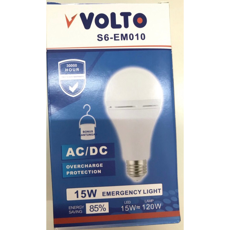 Jual Lampu LED emergency 15W / 15 Watt Volto | Shopee Indonesia