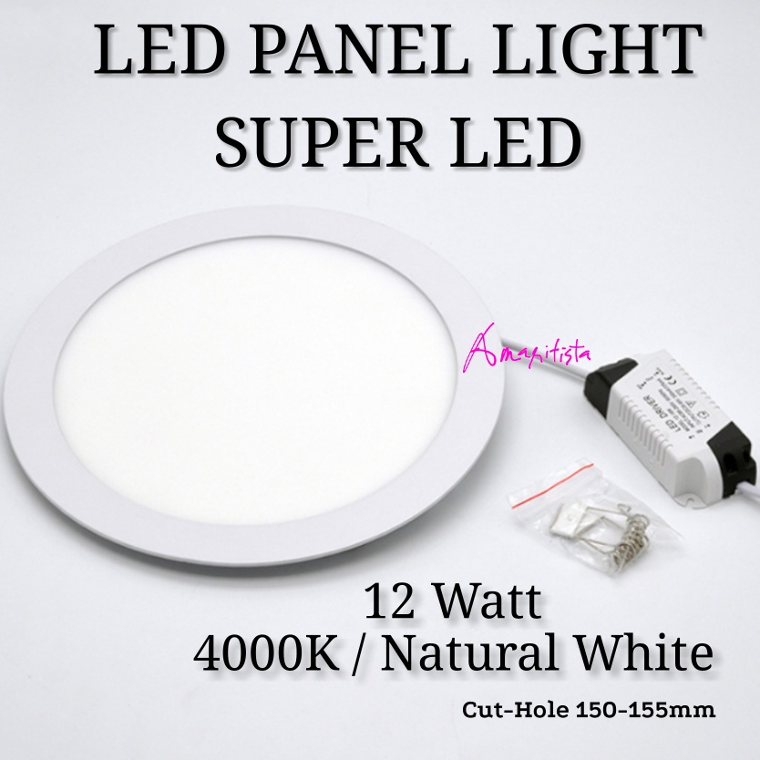 Jual Lampu Downlight LED Panel Slim 12W Cahaya 4000K / Natural White ...