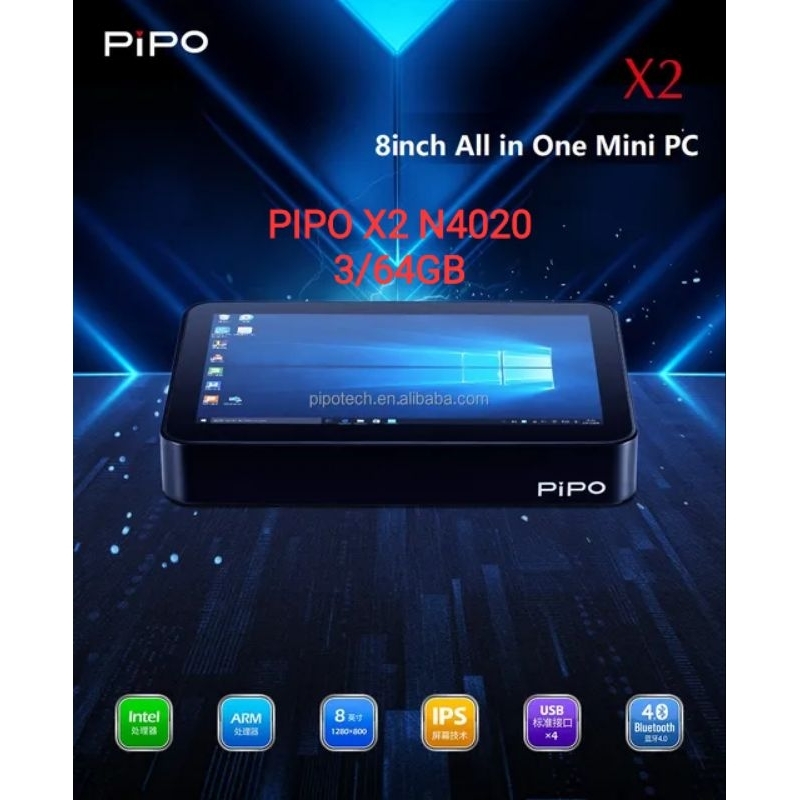 Jual PIPO X2 8 inci Intel N4020 QuadCore 4/64Gb Windows 10 Pro | Shopee Indonesia