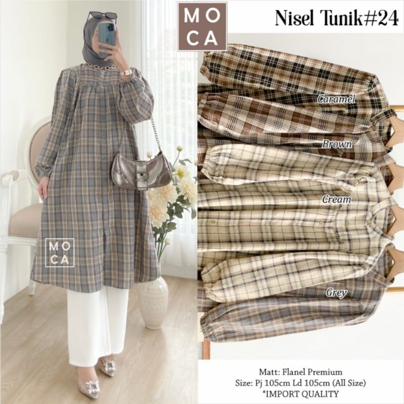 Jual Nisel tunik#24 original product moca | Shopee Indonesia