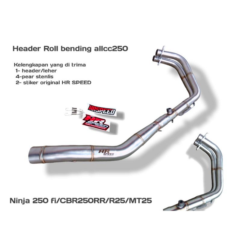 Jual leher/header knalpot CBR250RR Ninja250fi R25 Mt25 dll | Shopee ...