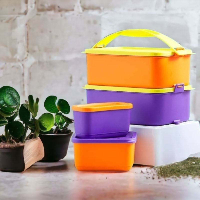 Jual Rantang Makanan 2 Susun Click To Go Deep Set Tupperware Tuppy ...