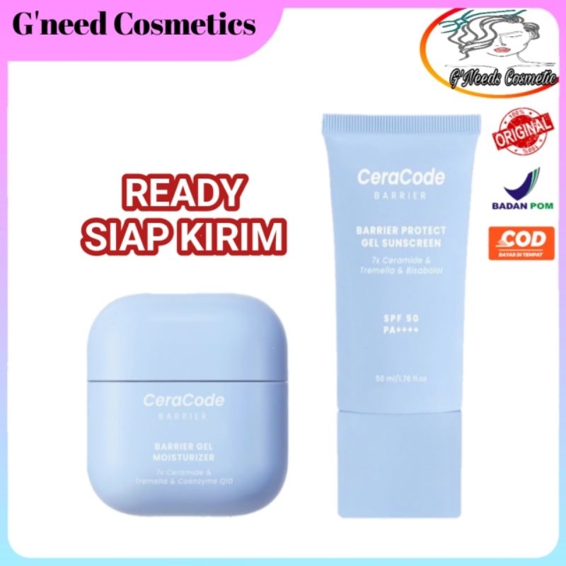 Jual CERACODE Moisturizer Barrier Gel 7X Ceramide Tremella CERACODE Sunscreen SPF 50 PA ...