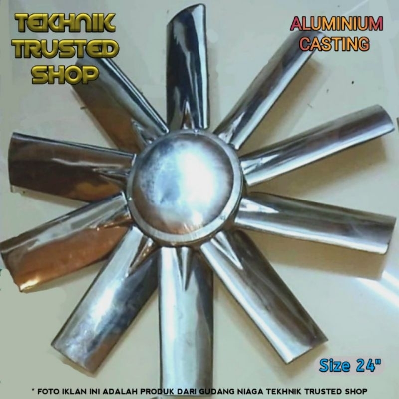 Jual Blade baling kipas axial 24" Blower fan aluminium casting 10 Daun | Shopee Indonesia
