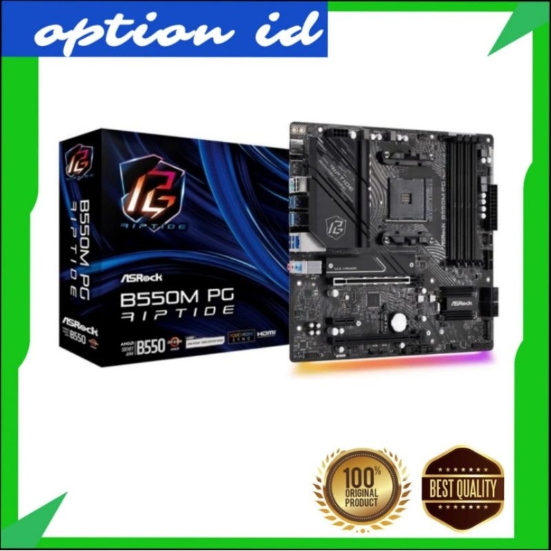 Jual ASRock B550M PG RIPTIDE | B550 AM4 DDR4 mATX - Motherboard AMD ...