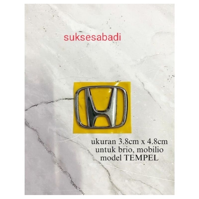 Jual logo emblem setir mobil honda chrome brio mobilio jazz hrv lama ...
