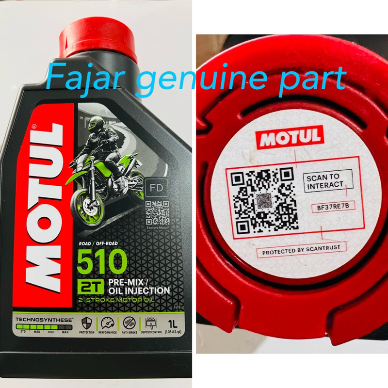 Jual Oli samping Motul 2T 510 pre mix oil injection 1Liter | Shopee Indonesia