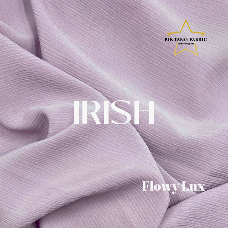 Jual Bahan Kain Flowy Lux Youryu Crinkle Airflow 0,5 meter | Shopee ...