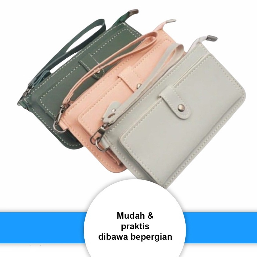 Jual Dompet Lipat 119 Dompet Panjang Fashion Wanita Keren Dompet Panjang Free Tali Pendek Dompet ...