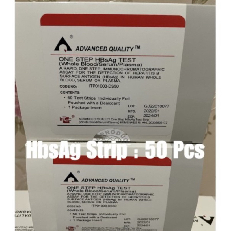 Jual tes HbsAg Strip INTEC Isi 50 Test murah | Shopee Indonesia