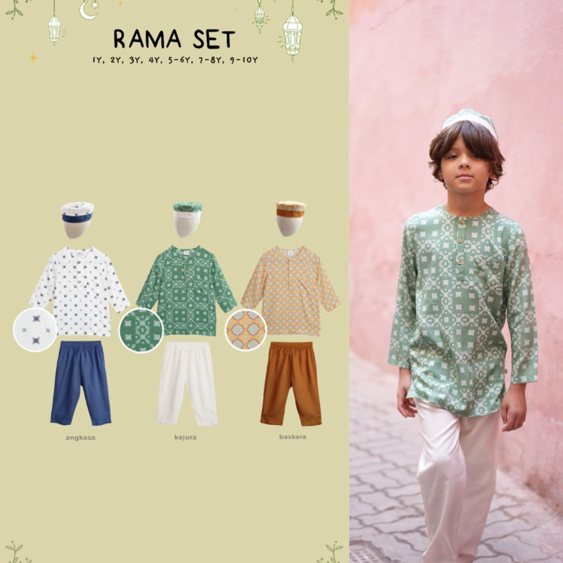 Jual Bohopanna Rama set / koko set anak 1-9 tahun raya series baju lebaran anak laki-laki ...
