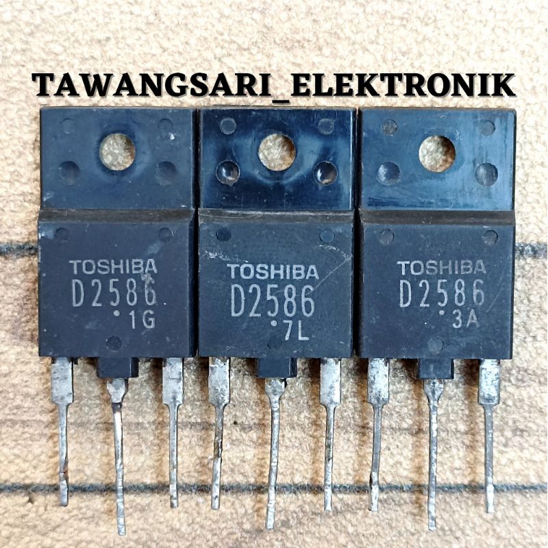 Jual tr horisontal tv tabung d2586 tr tv D2586 original toshiba 2586 ...