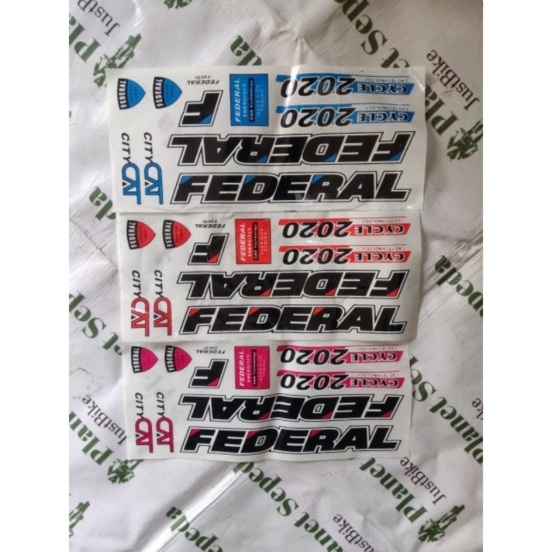 Jual Satu Lembar Federal Sticker Stiker Sepeda Random Mix | Shopee ...
