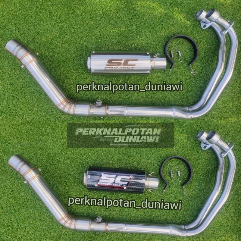 Jual KNALPOT SC PROJECT CR-T FULL SYSTEM NINJA 250 FI R25 CBR250RR Z250 ...
