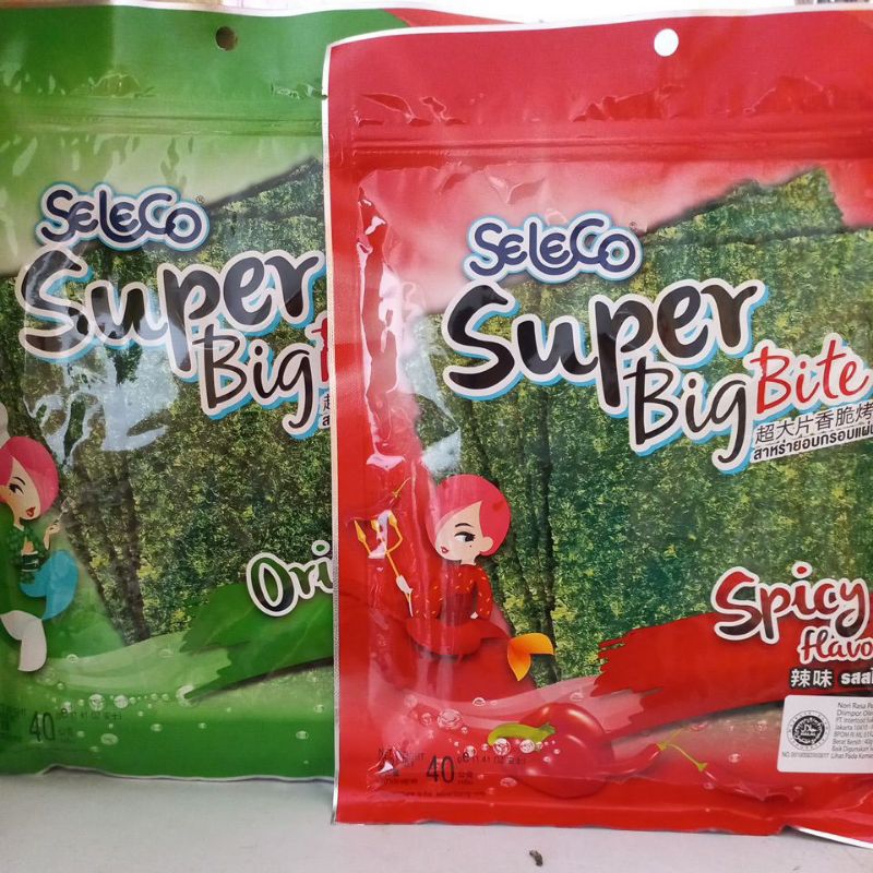 Jual Seleco Nori Seaweed Rumput Laut Super Big Bite 40g - Original ...