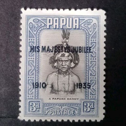 Jual koleksi Prangko Kuno Langka 3d PAPUA HIS MAJESTY JUBILEE Bagus ...