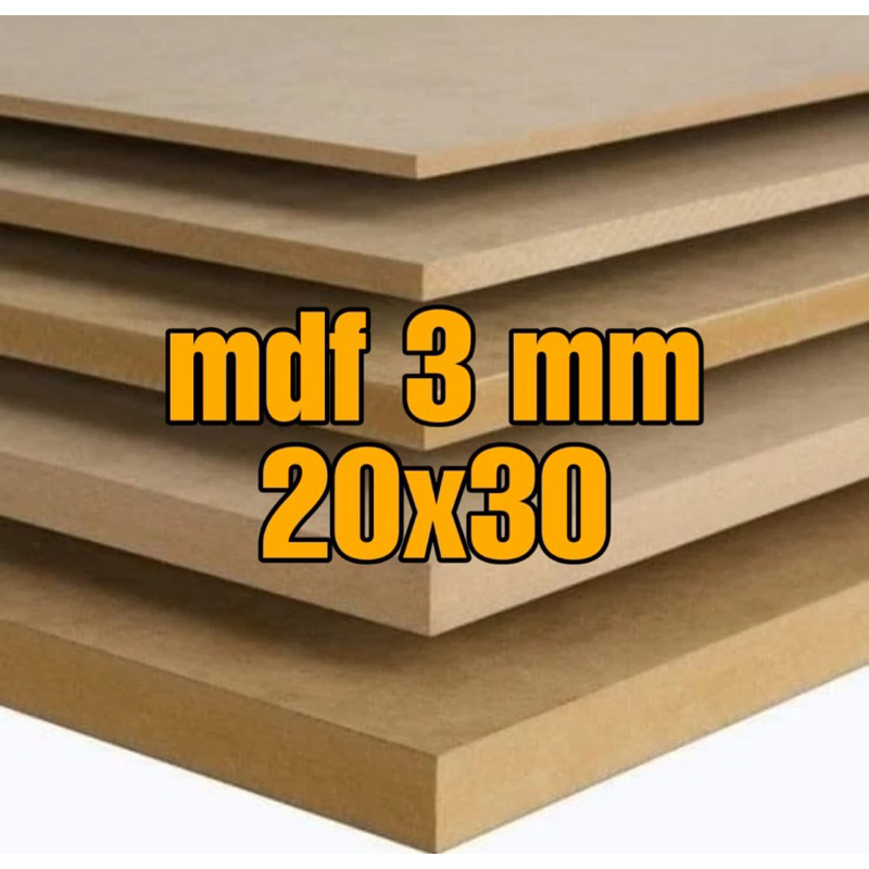 Jual mdf 3 mm 20x30 ( 3mm) | Shopee Indonesia