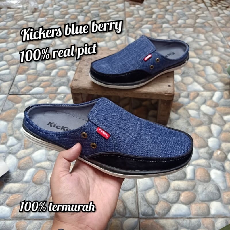 Jual SEPATU KICKERS PRIA KASUAL BIRU NAVY KIKER FASHION SANTAI KERJA ...