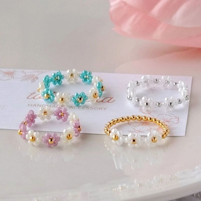 Jual Cincin Bunga Handmade Daisy Flower Ring DIY | Shopee Indonesia