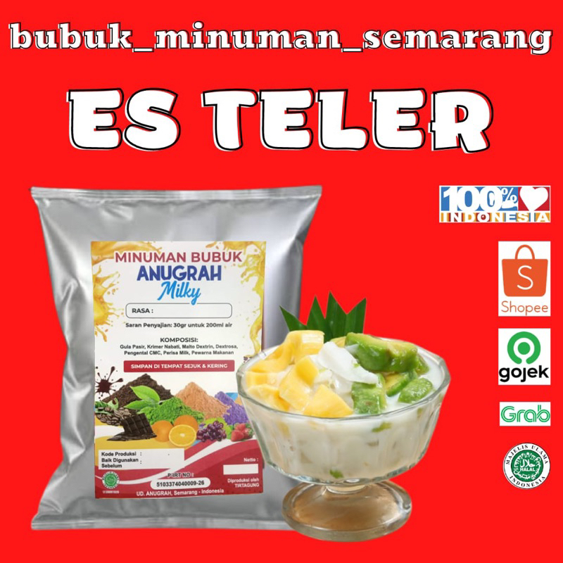 Jual Bubuk Minuman Rasa Es Teler Reguler 500gr | Shopee Indonesia