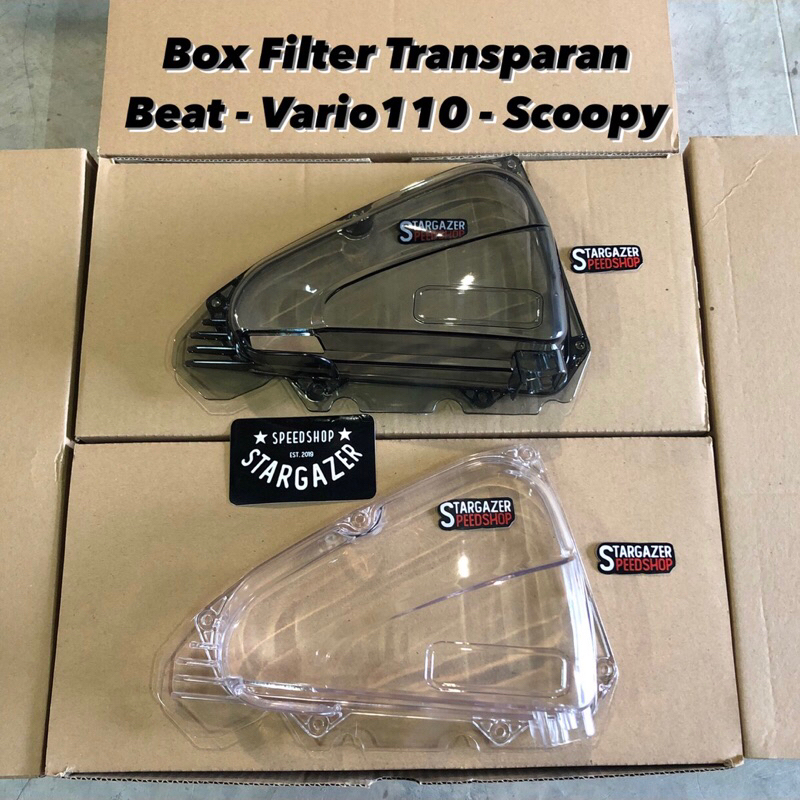 Jual Box Filter Udara Transparan Beat Vario 110 Scoopy FI ESP Cover ...