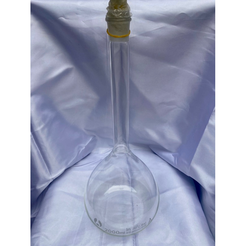 Jual Bomex Transparent Labu Ukur Volumetric Flask 2000ml | Shopee Indonesia