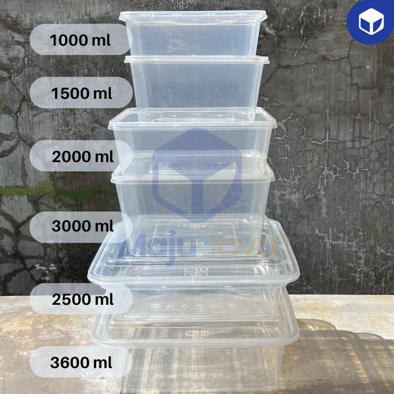 Jual Maju Jaya - [ECER MIN 5 PCS] Thinwall Persegi Panjang (Rectangle) Kotak Persegi (Square ...