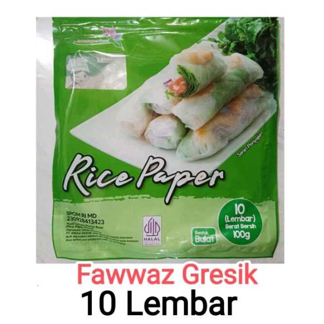 Jual Rice Paper Bulat / Rice Paper Kotak Kulit Lumpia Vietnam Spring ...